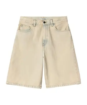 Carhartt Work In Progress Brandon Washed Denim Shorts - Blue-sand-bleached