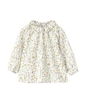 IL GUFO All-over Printed Blouse With Ruffled Collar