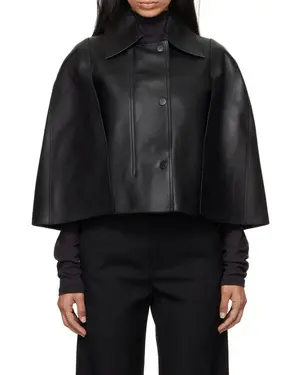 TOTEME Collared Button-up Cape Jacket