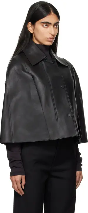 TOTEME Collared Button-up Cape Jacket