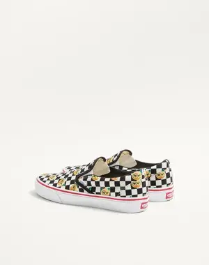 Valentino Garavani X Vans Slip-on Sneakers With Le Chat De La Maison And Vlogo Checkerboard Print