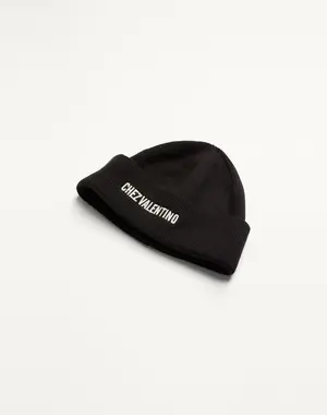 Valentino Garavani Chez Embroidered Beanie