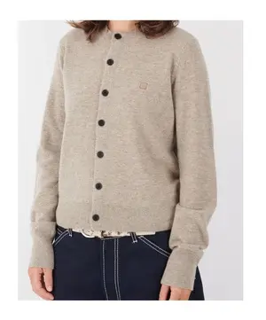 Acne Studios Crew Neck Long Sleeve Cardigan