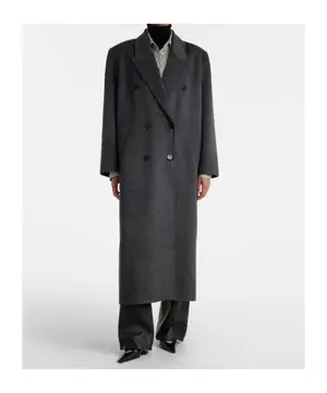 THE FRANKIE SHOP Gaia Double-breasted Wool-blend Coat