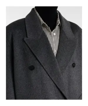 THE FRANKIE SHOP Gaia Double-breasted Wool-blend Coat
