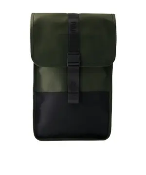 Rains Trails Logo-debossed Backpack - Black