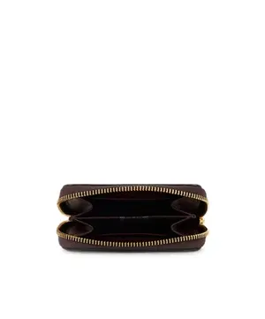 Etro Libra Compact Zip-around Leather Wallet With Pegaso