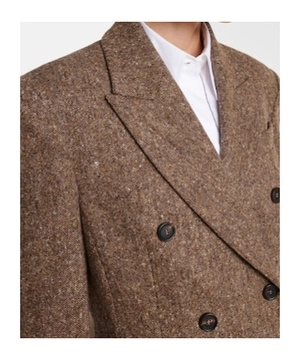 Brunello Cucinelli Double-breasted Wool-blend Jacket