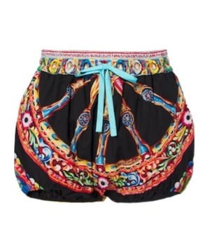 Dolce & Gabbana Carretto Cotton Poplin Shorts - Multi-color