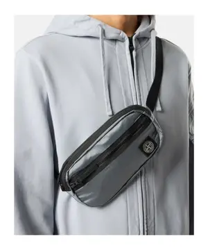 Stone Island Belt Bag With Zip Pocket And Compass Patch
