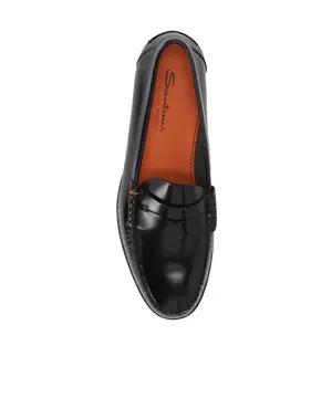 Santoni Penny Almond Toe Loafers