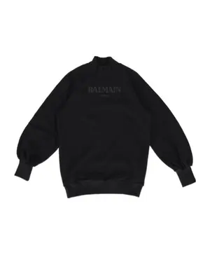 Balmain Logo-embroidered Sweatshirt - Black
