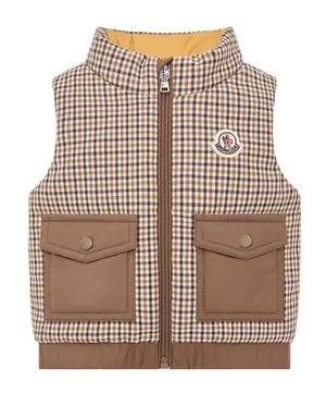 Moncler Adrien Cotton Blend Gilet - Beige