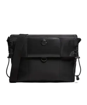 Moncler Kenton Drill Messenger Bag - Black