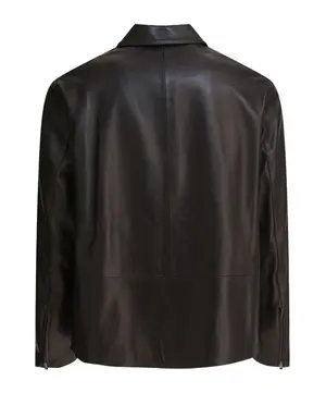 Vince Long-sleeve Leather Jacket