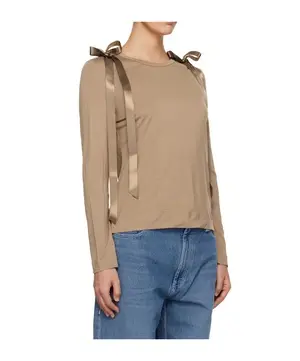 Simone Rocha Bow-detail Long-sleeve T-shirt