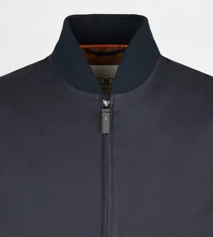 TOD'S Brera Bomber Jacket In Soft Touch Microfiber