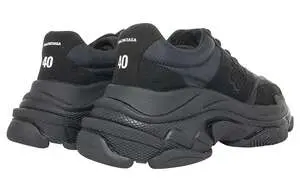 Balenciaga Triple S Nylon Sneakers - Black