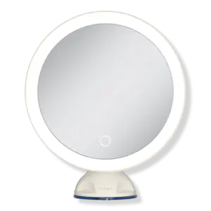 ZADRO Lighted Wall Mounted Suction Cup Makeup Mirror With 10x Magnification - Neutral