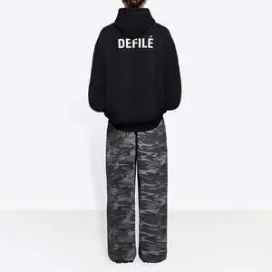 Balenciaga Wide Leg Camouflage Jeans - Grey