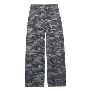Balenciaga Wide Leg Camouflage Jeans