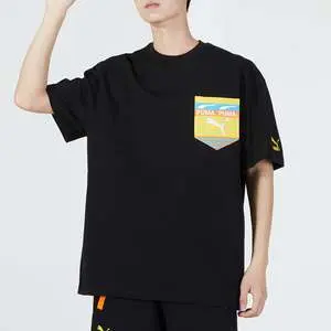 PUMA Boxy Pocket Logo Tee