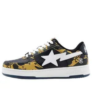 A BATHING APE X Clot Camo Sta Sneakers - Yellow