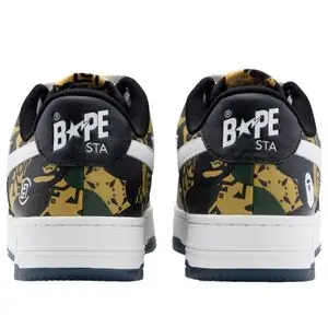 A BATHING APE X Clot Camo Sta Sneakers