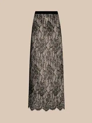 L'Agence Raymonde Lace Maxi Skirt