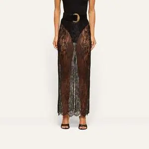L'Agence Raymonde Lace Maxi Skirt
