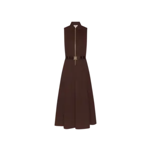 L'Agence Kolton Midi Dress With Belt - Dark Java