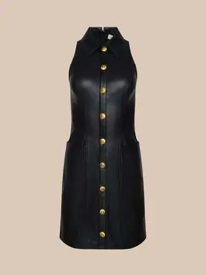 L'Agence Apolline Vegan Leather Dress