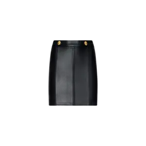 L'AGENCE Arlena Vegan Leather Mini Skirt