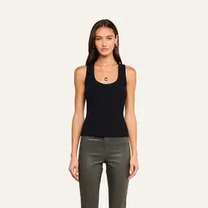 L'AGENCE Shania Racerback Tank - Black