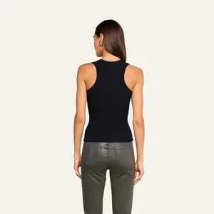 L'AGENCE Shania Racerback Tank - Black