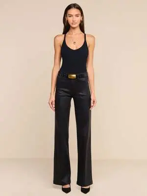 L'Agence Wrenna Racerback Bodysuit - Black
