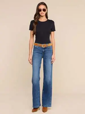 L'Agence Aileen Cotton Crewneck T-shirt