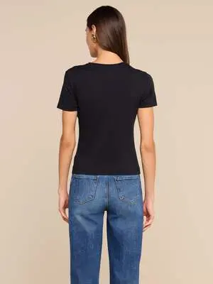 L'Agence Aileen Cotton Crewneck T-shirt