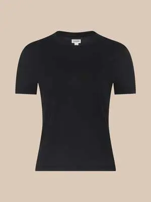 L'Agence Aileen Cotton Crewneck T-shirt