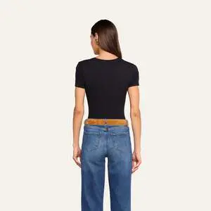 L'Agence Aileen Cotton Crewneck T-shirt