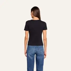 L'Agence Aileen Cotton Crewneck T-shirt