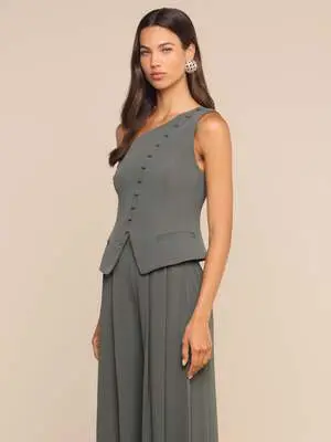 L'Agence Zinnia One-shoulder Top