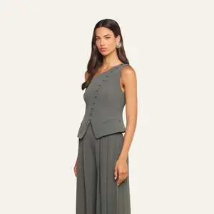 L'Agence Zinnia One-shoulder Top