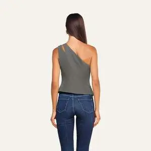 L'Agence Zinnia One-shoulder Top
