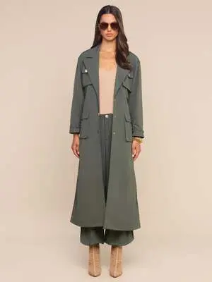 L'Agence Axel Windbreaker Trench
