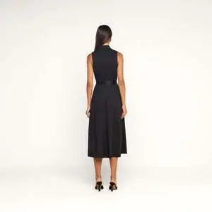 L'Agence Kolton Zip-up Belted Dress - Black