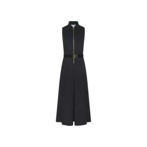 L'Agence Kolton Zip-up Belted Dress - Black