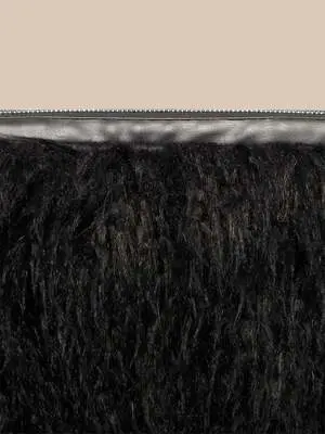 L'Agence Adelina Faux Fur Clutch