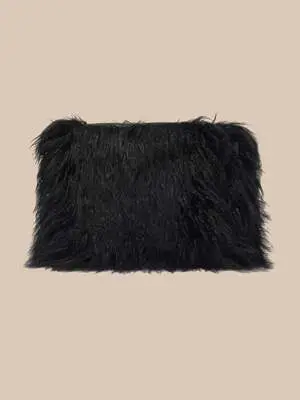 L'Agence Adelina Faux Fur Clutch