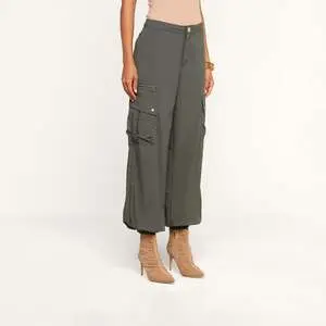 L'Agence Greer Nylon Jogger Pants - Ash Olive
